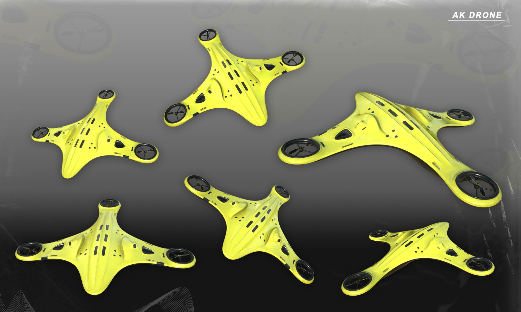 Ak Drone Concept Model - TurboSquid 1446388