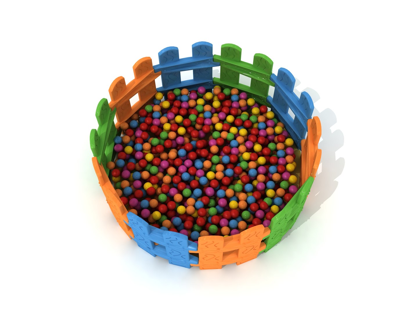 Polythene Ball Pool Play 3D Model - TurboSquid 1587862