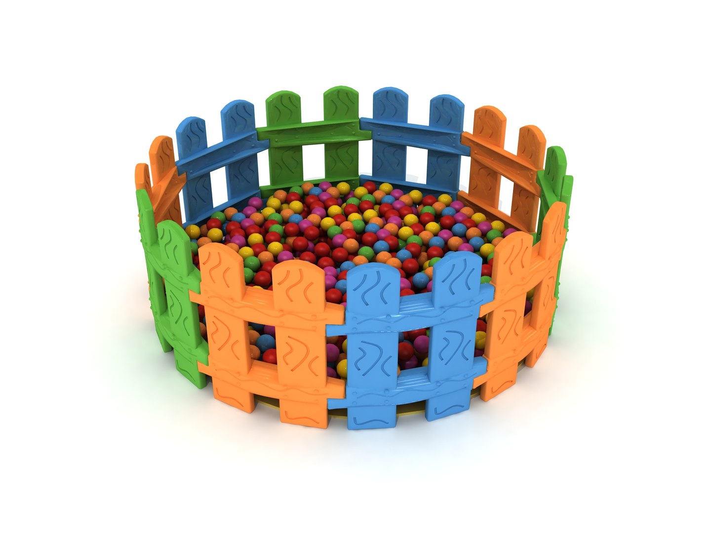 Polythene Ball Pool Play 3D Model - TurboSquid 1587862