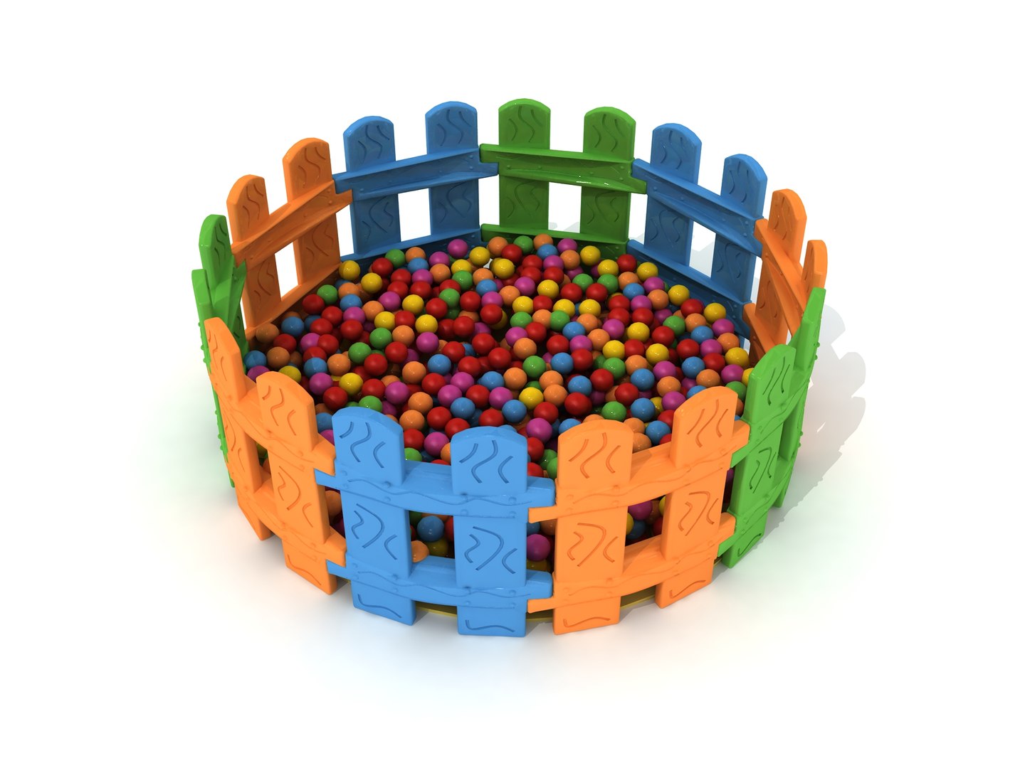 Polythene Ball Pool Play 3D Model - TurboSquid 1587862