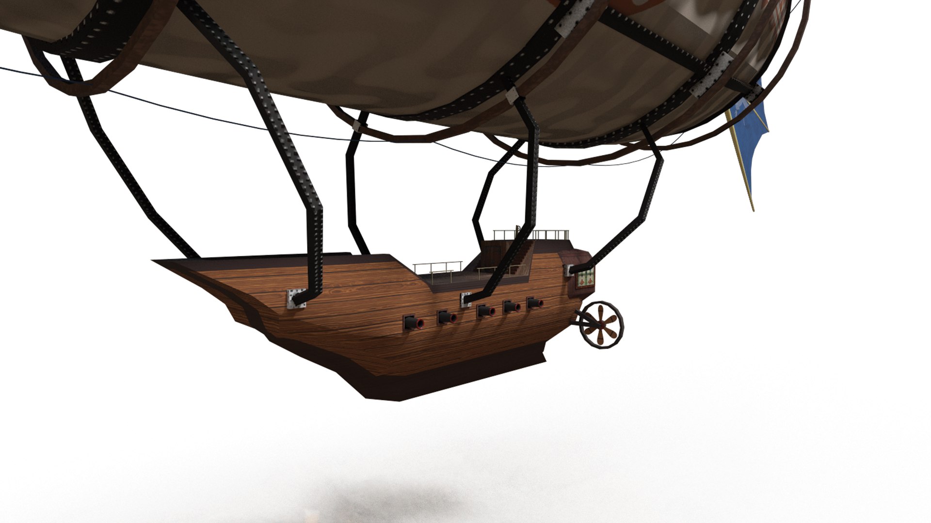 Low Poly Airship With 4K PBR Texture 3D Model - TurboSquid 2169408