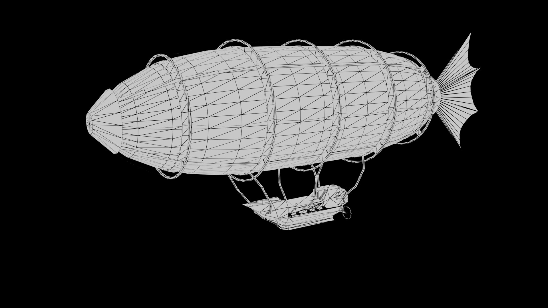 Low Poly Airship With 4K PBR Texture 3D Model - TurboSquid 2169408