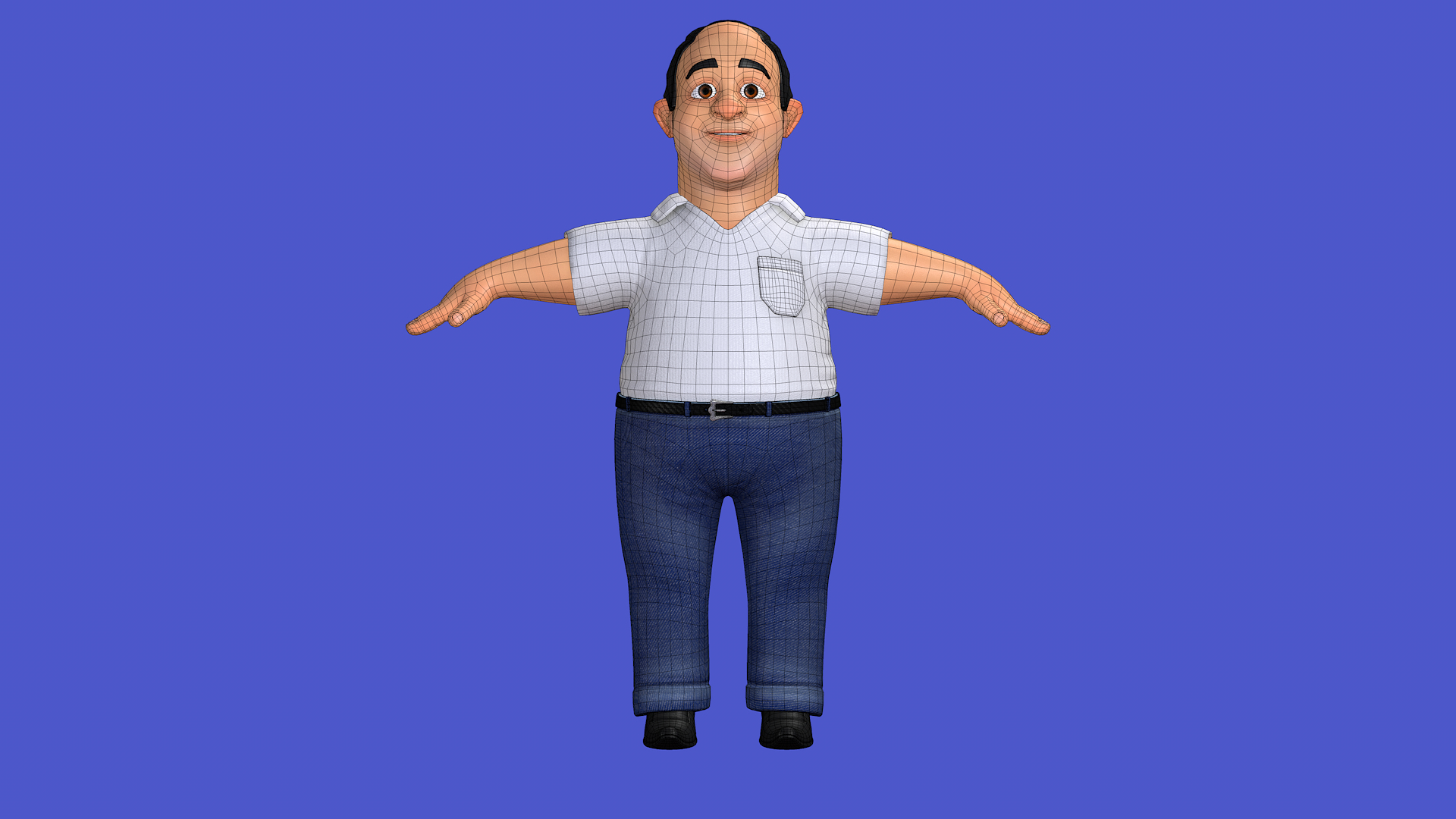 Cartoon Man Boss Character For Motion 3D Model - TurboSquid 1829208