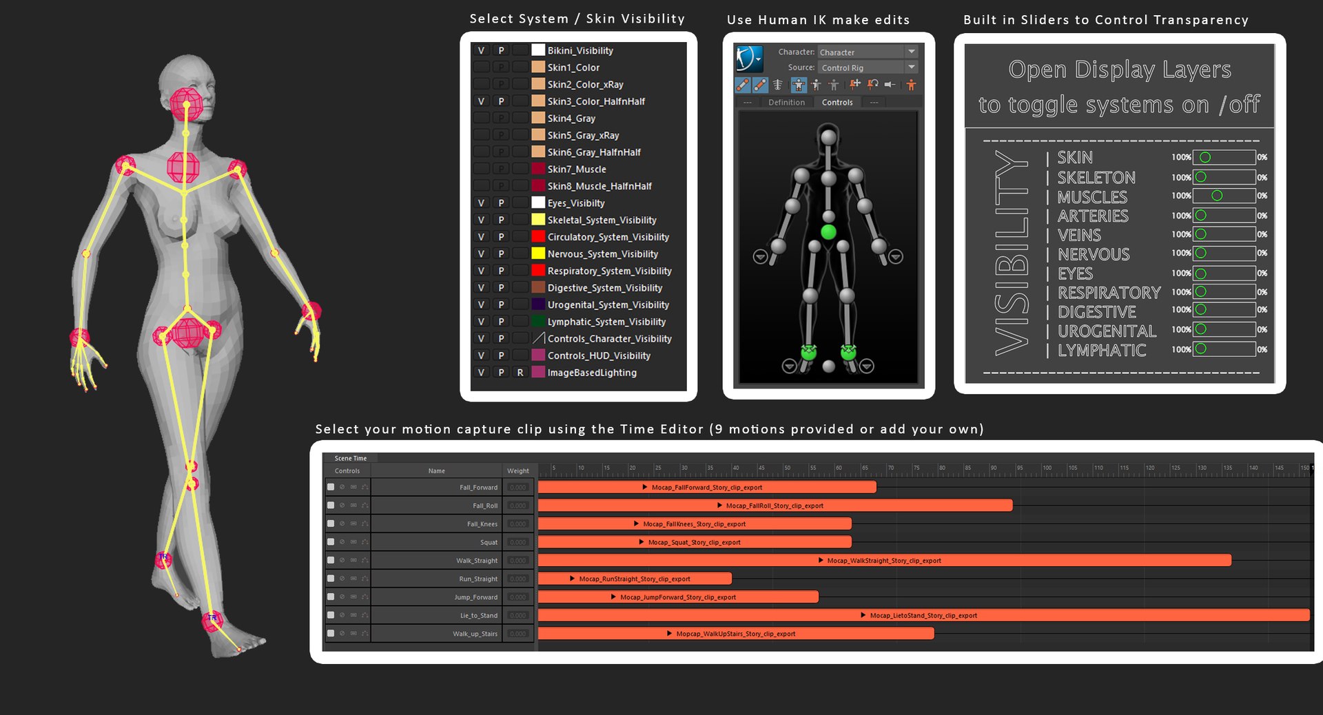 Motion capture anatomy combo 3D model - TurboSquid 1452707