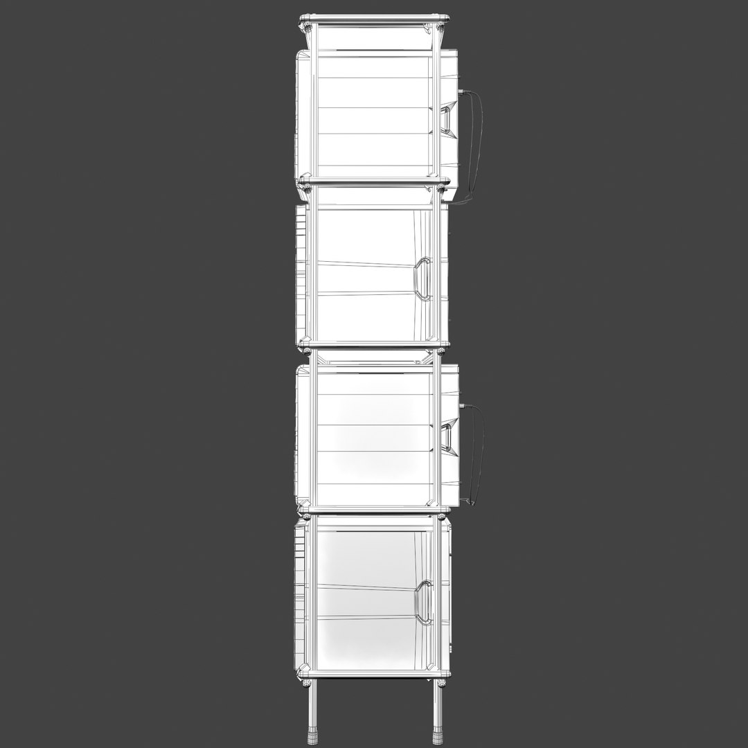 Personal Computer Shelf Desktop 3d Model