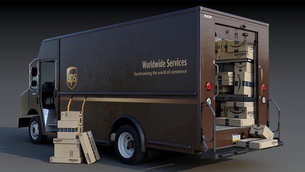 modelo 3d Camión de correo UPS Stepvan - TurboSquid 2075084
