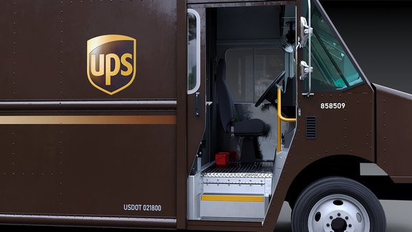 modelo 3d Camión de correo UPS Stepvan - TurboSquid 2075084