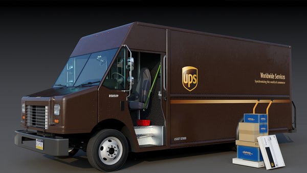 modelo 3d Camión de correo UPS Stepvan - TurboSquid 2075084