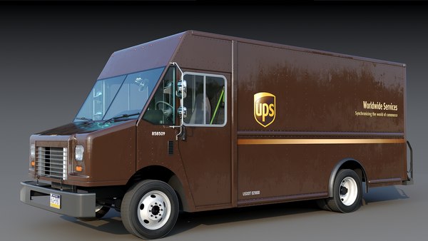 modelo 3d Camión de correo UPS Stepvan - TurboSquid 2075084