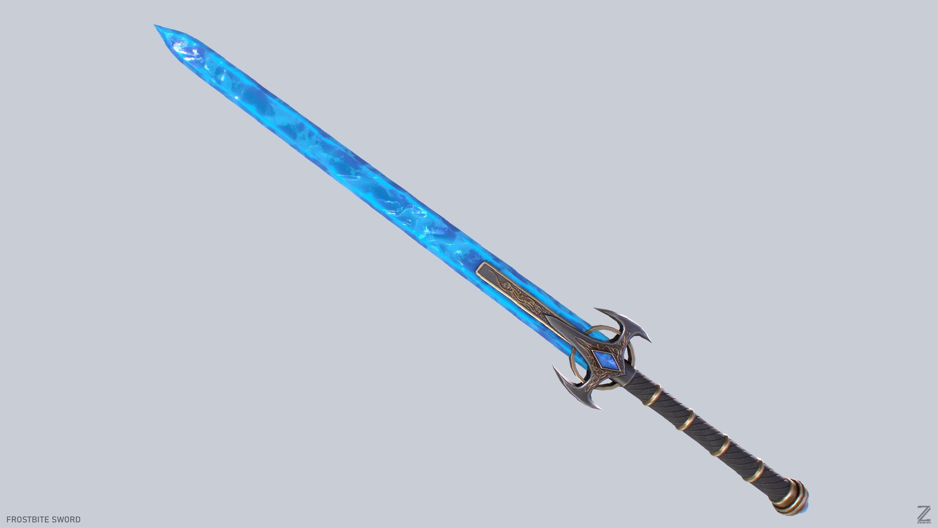 Frostbite Sword 3D - TurboSquid 2234834