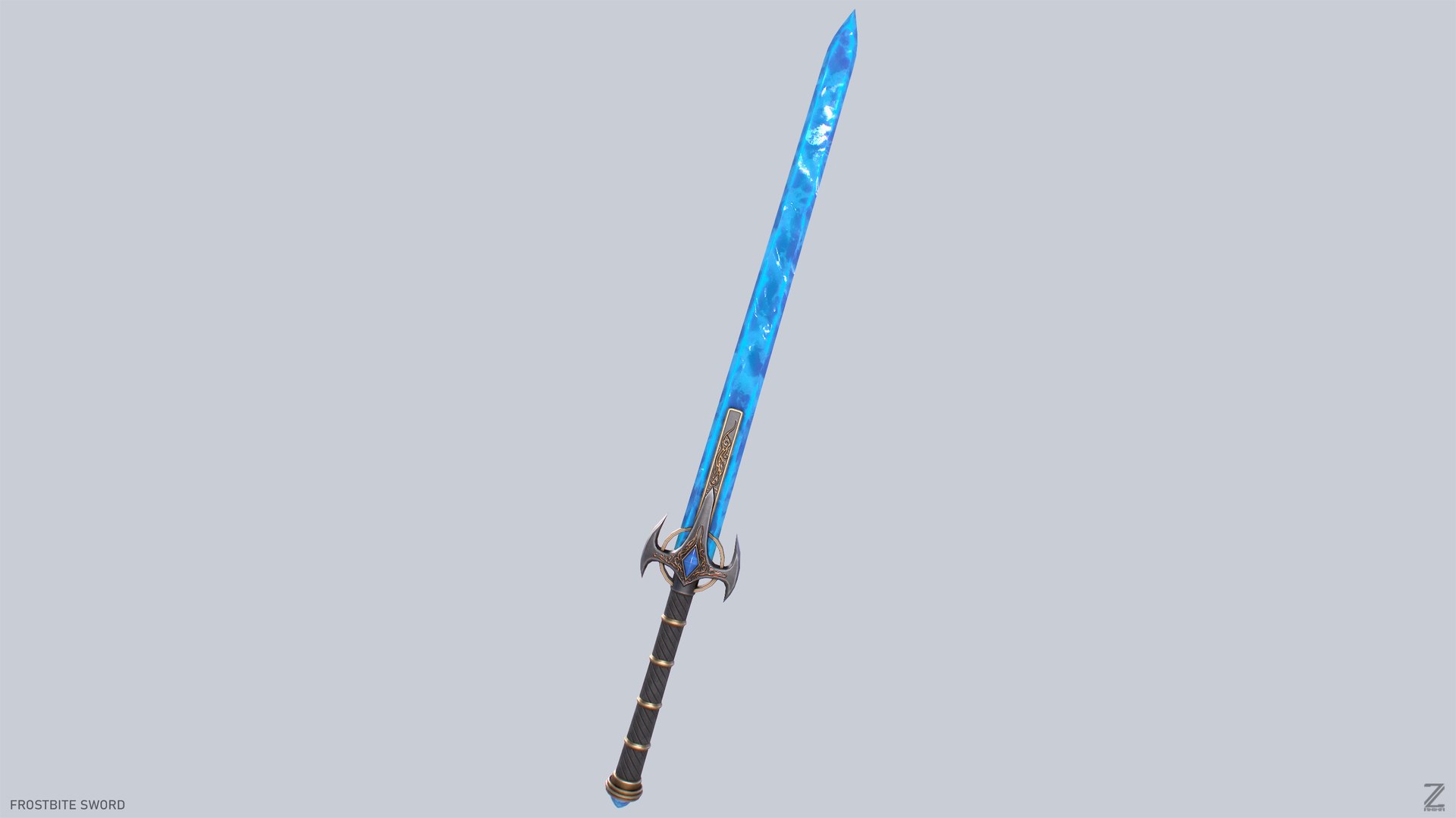 Frostbite Sword 3D - TurboSquid 2234834