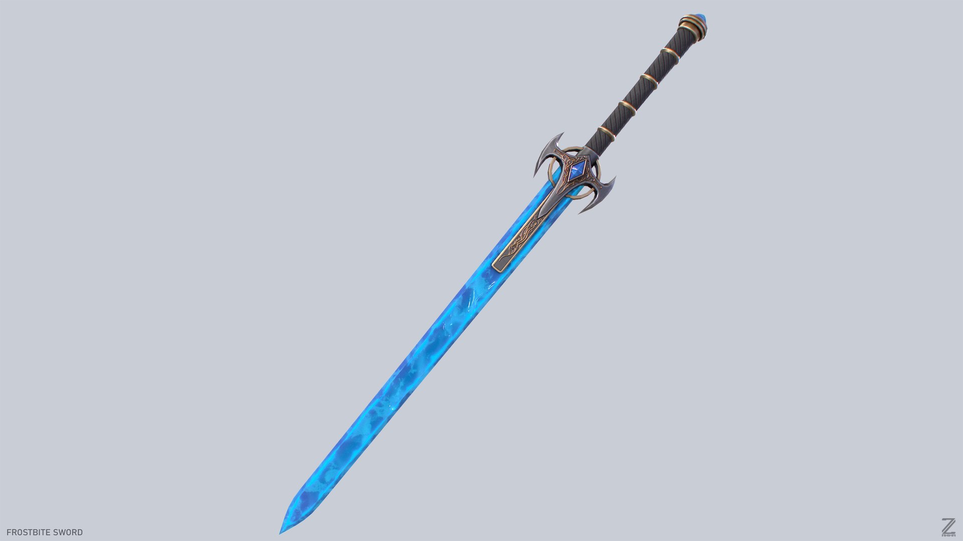 Frostbite Sword 3D - TurboSquid 2234834
