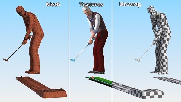 Indoor Mini Golf Player 3D model - TurboSquid 1830817