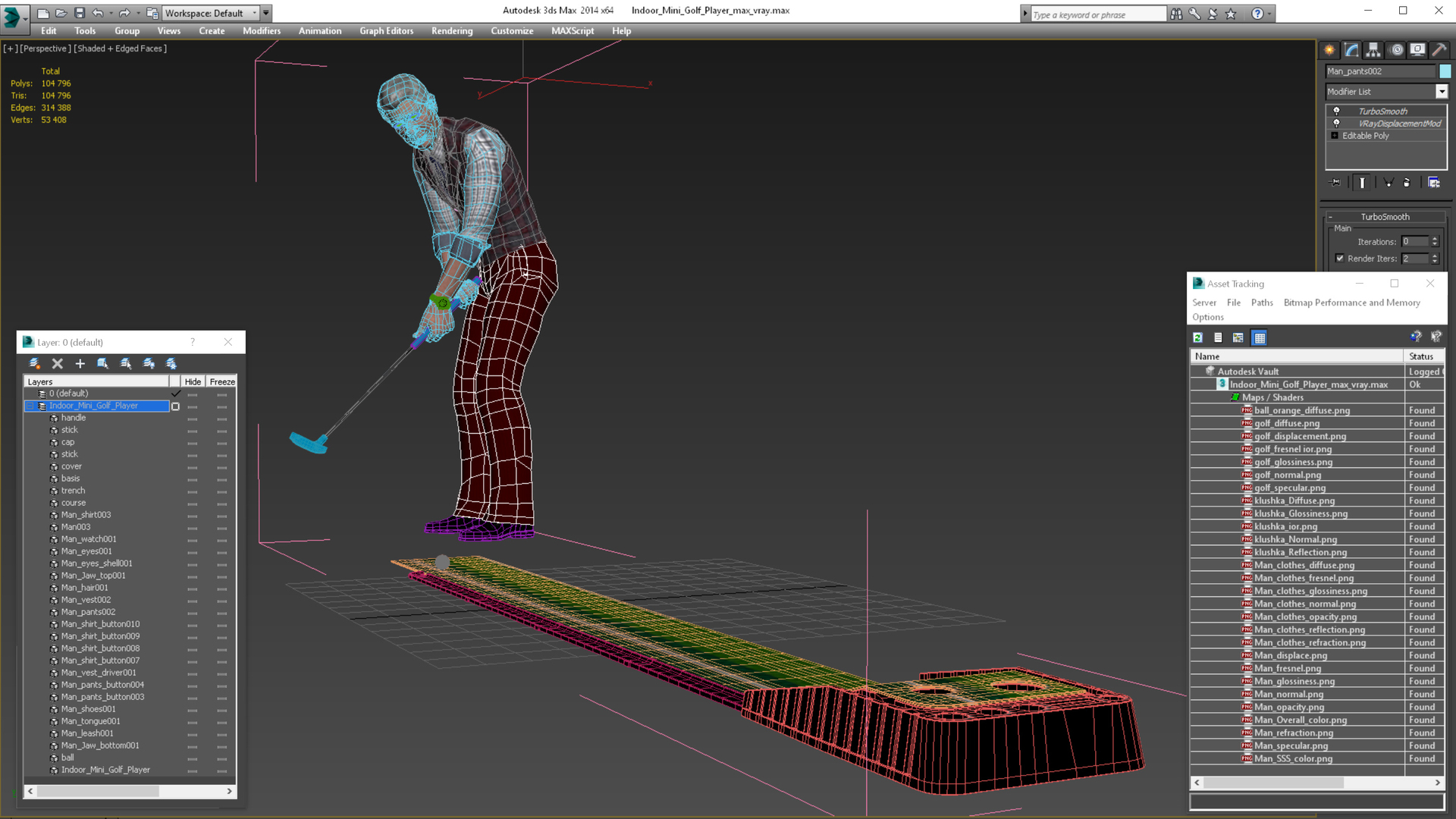 Indoor Mini Golf Player 3D model - TurboSquid 1830817