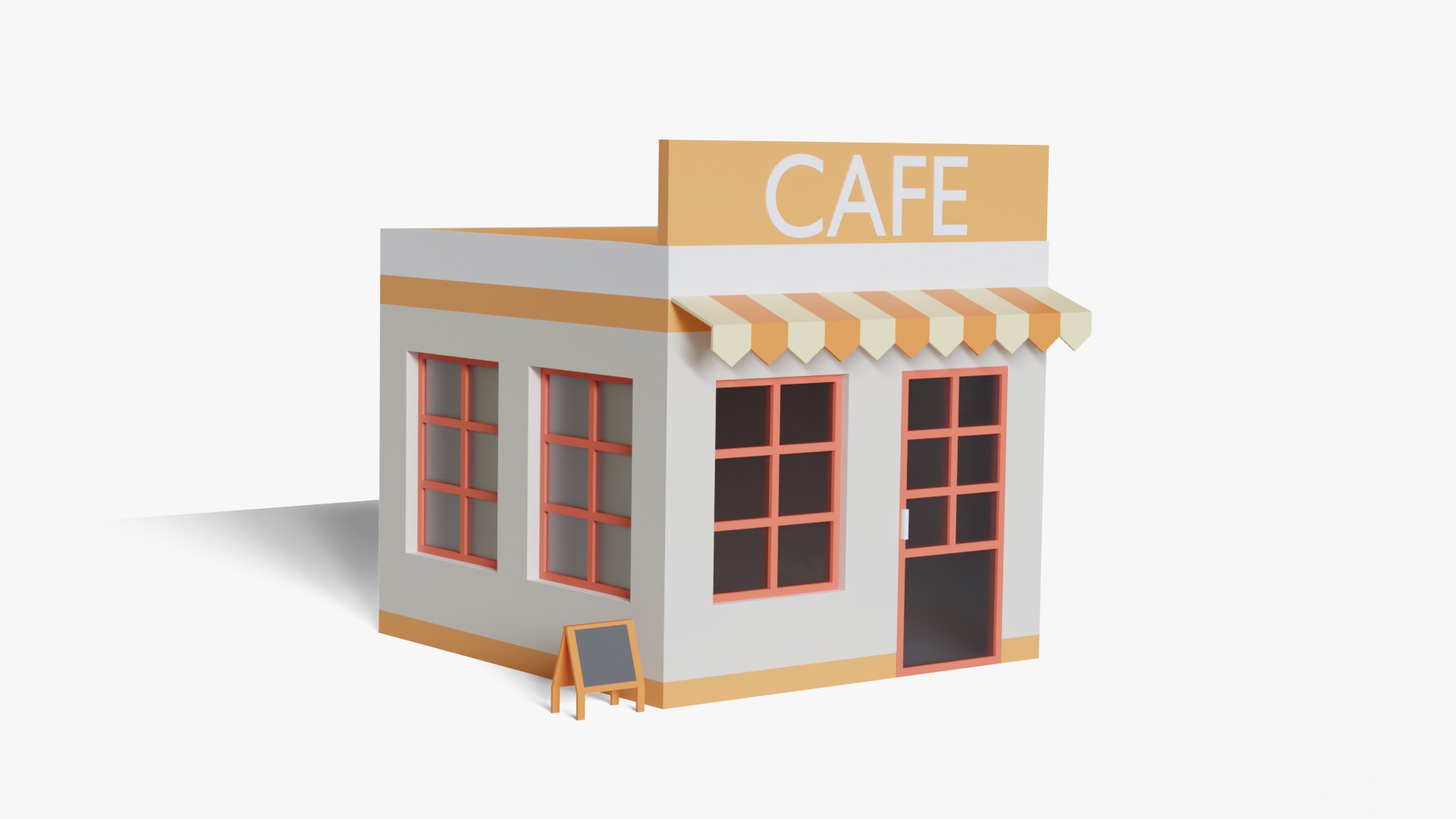 Cafe 3D - TurboSquid 2064820