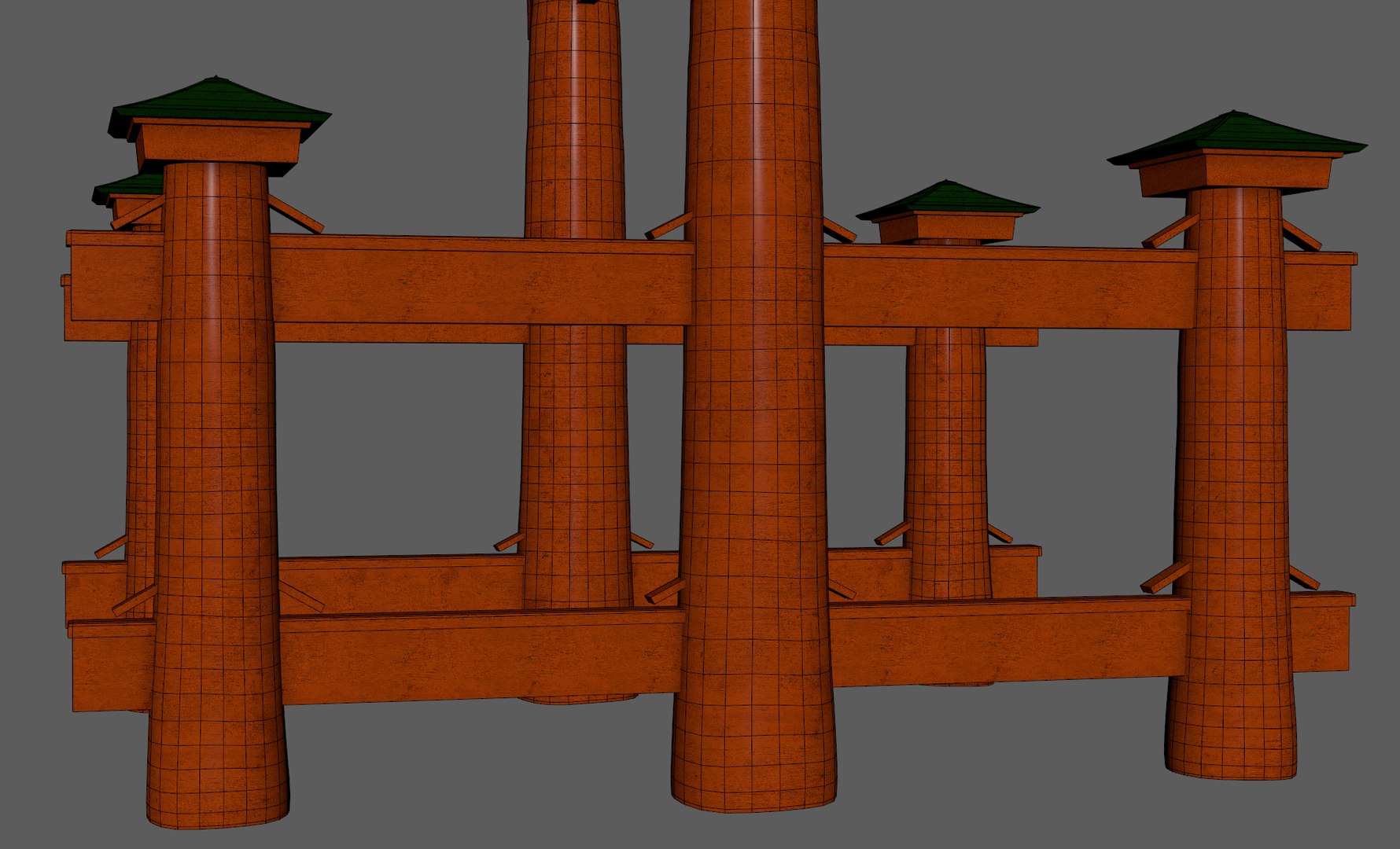 3D Historic Torii Gate Japan Model - TurboSquid 1332377