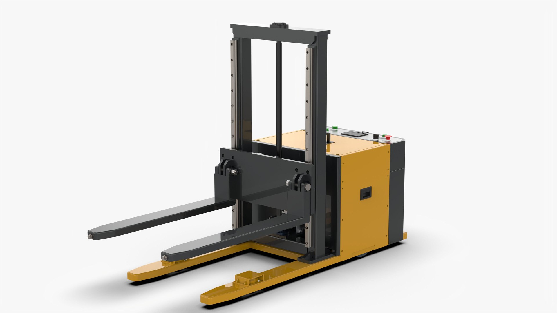 3D AGV Forklift Stacker Model - TurboSquid 2015622
