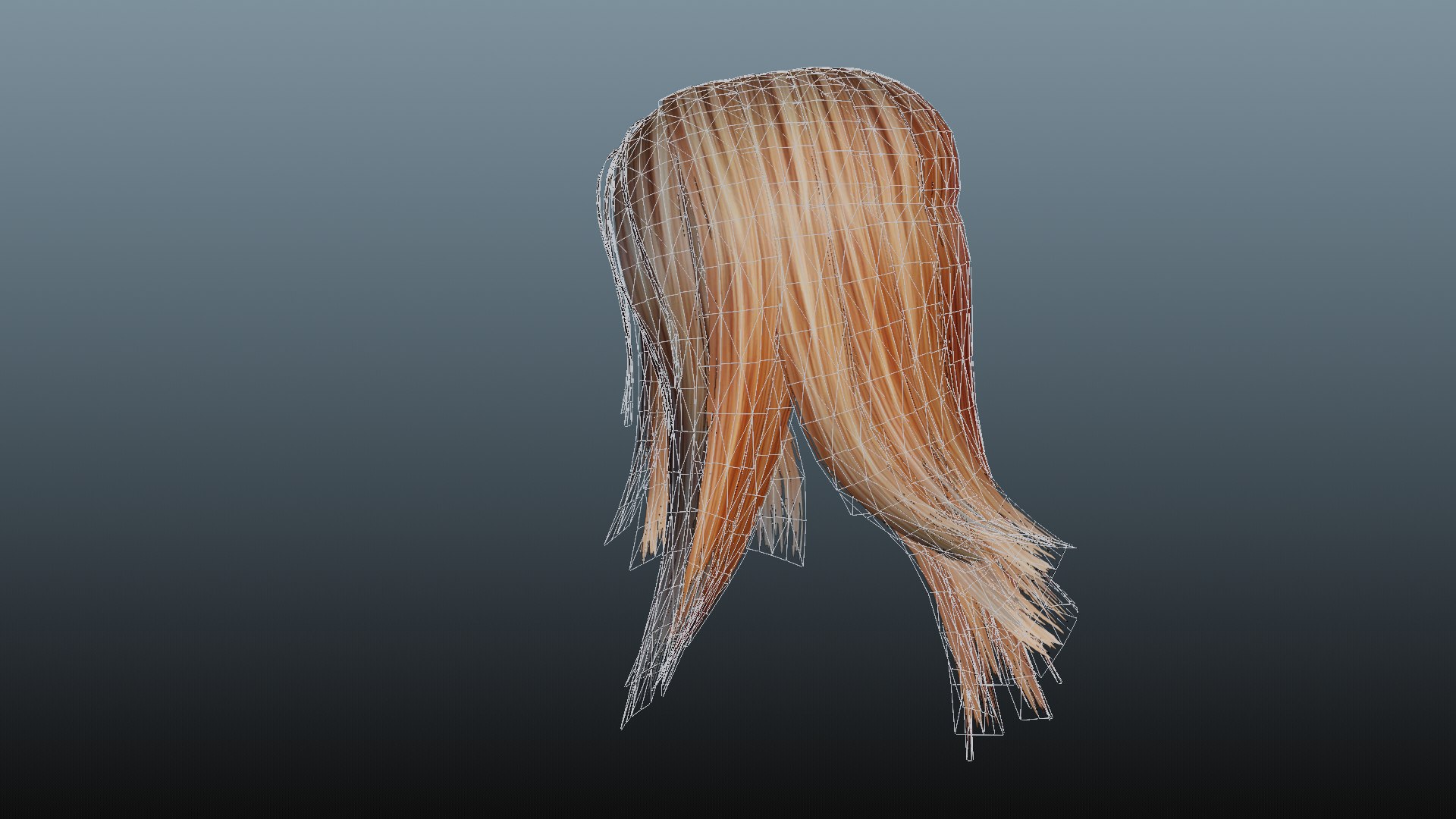 Female Hair Model Turbosquid 2049476