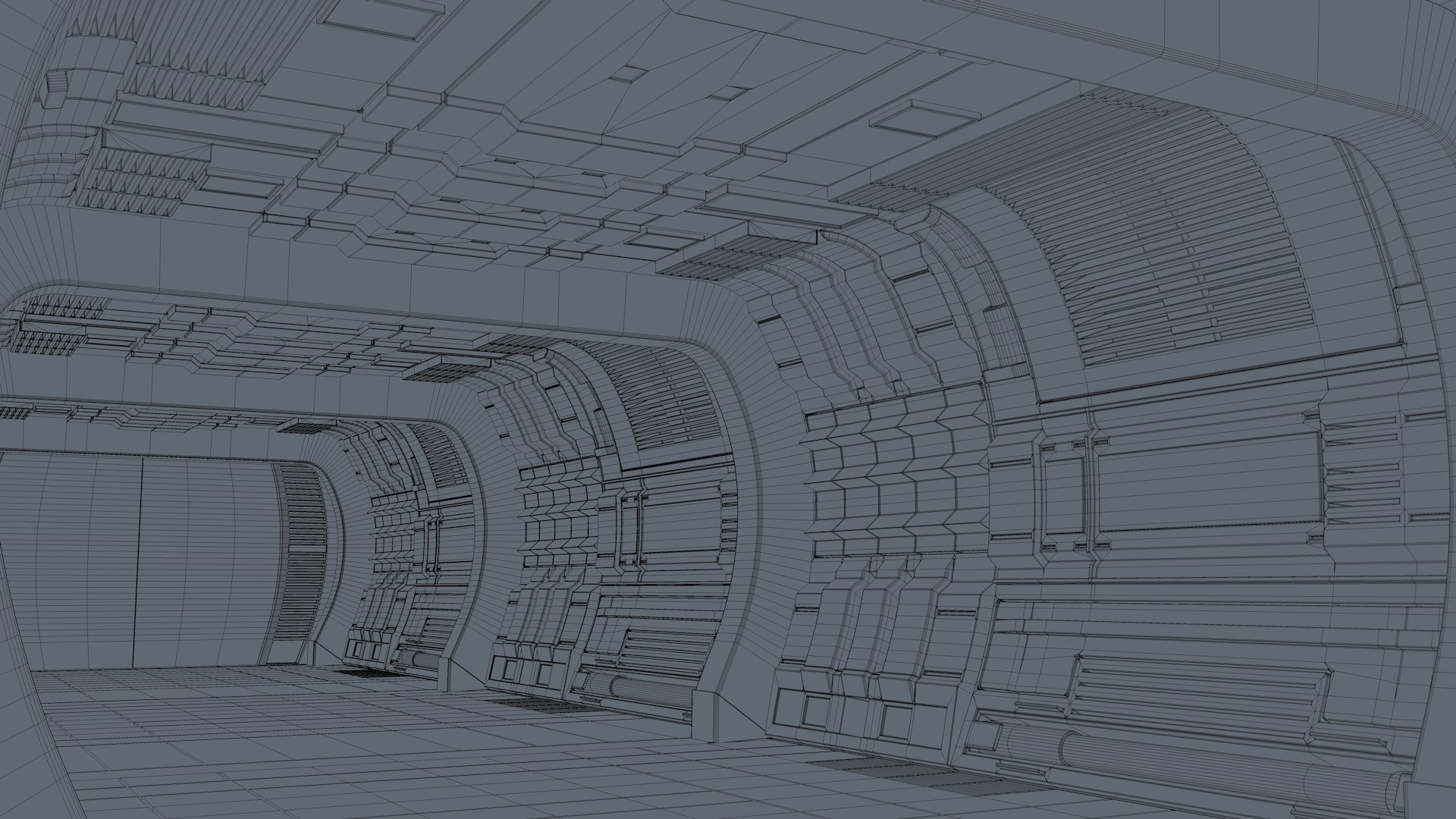 Sci Fi Corridor Model - TurboSquid 2517971