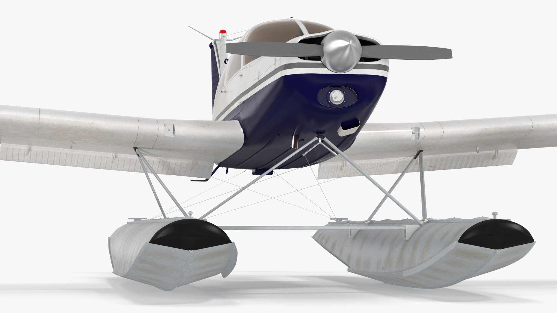 3D Model Single Engine Seaplane Piper PA-28 Cherokee Rigged ...