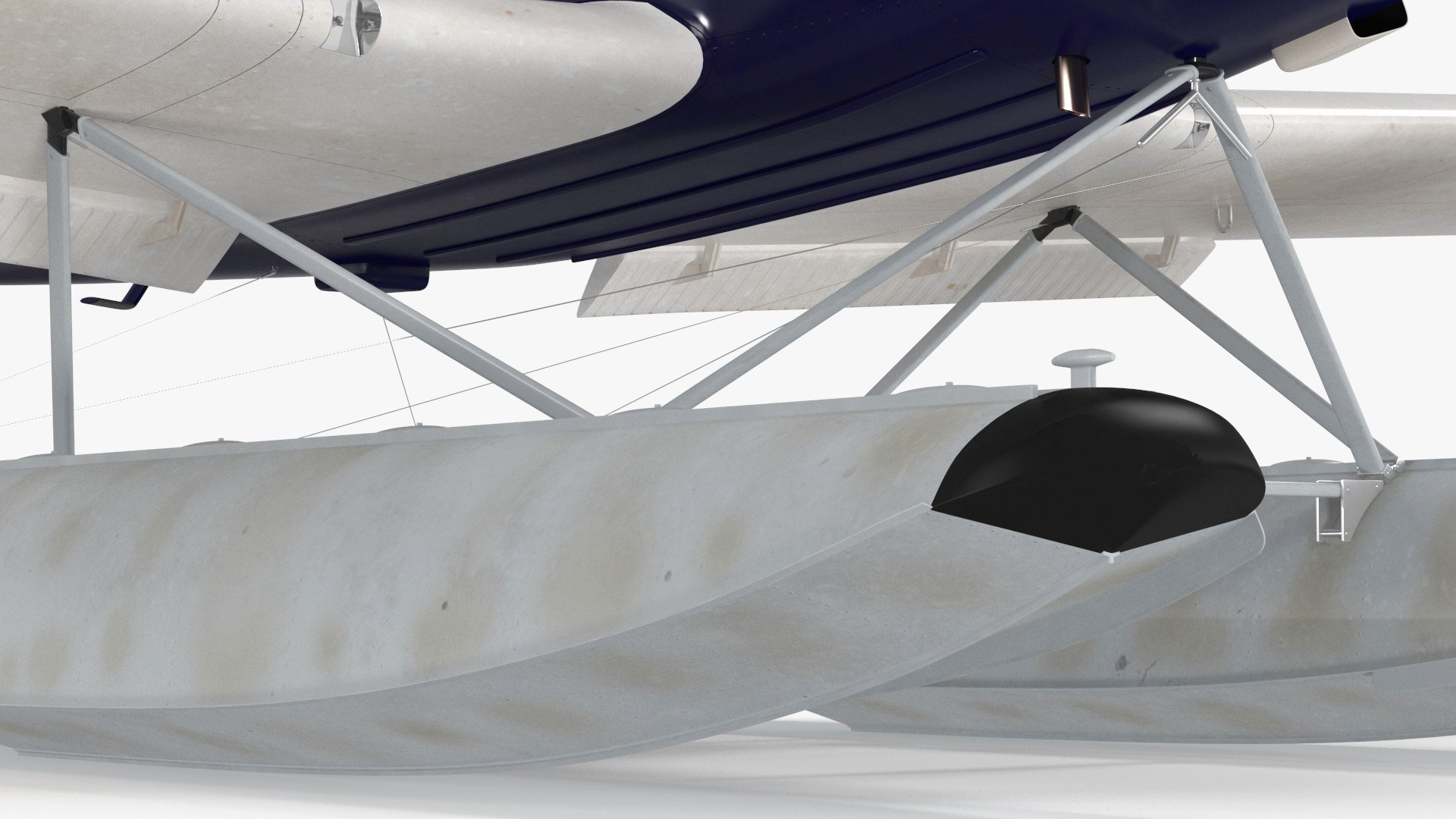 3D Model Single Engine Seaplane Piper PA-28 Cherokee Rigged ...