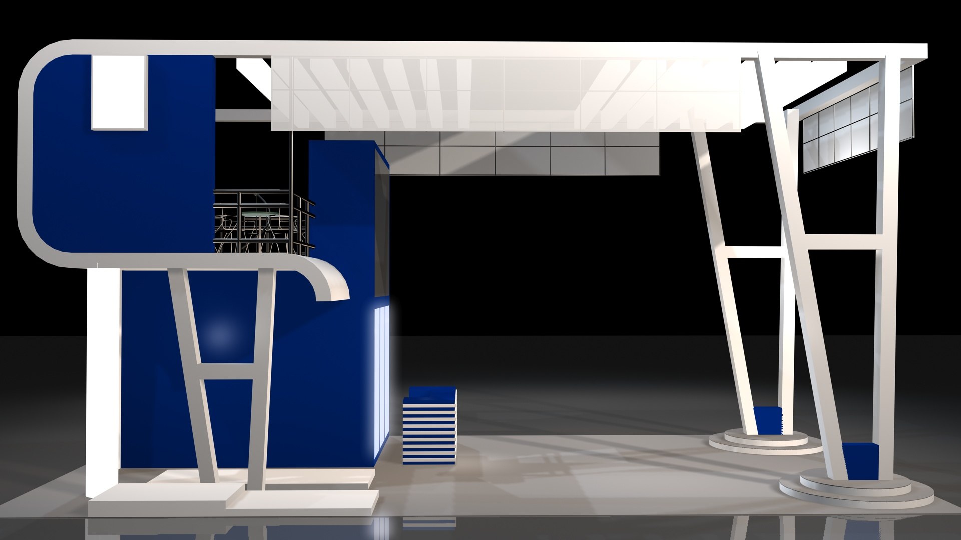 3 Side Open Stand 3D Model - TurboSquid 1994694