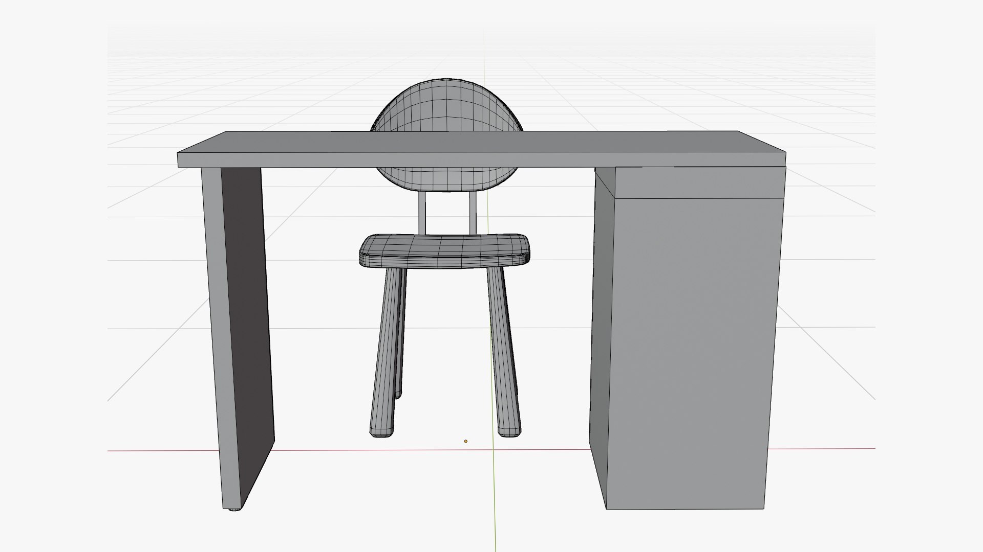 Cartoon Wooden Desk 3D Model - TurboSquid 2060025