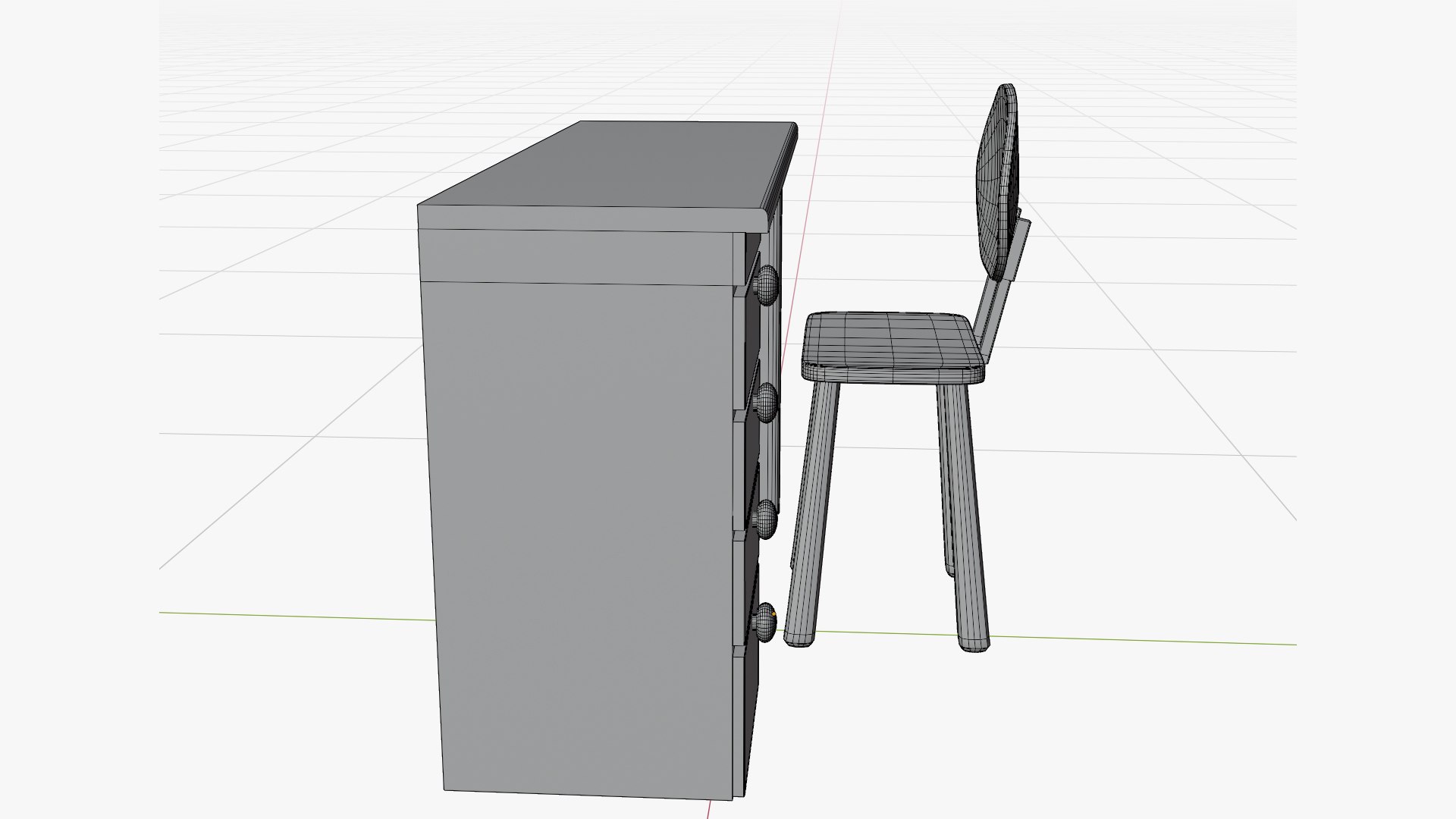 Cartoon Wooden Desk 3D Model - TurboSquid 2060025