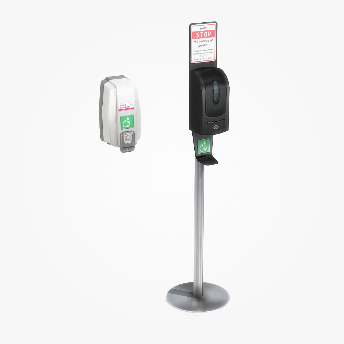 Hand sanitizer dispensers 3D model - TurboSquid 1277370