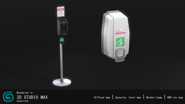 Hand sanitizer dispensers 3D model - TurboSquid 1277370
