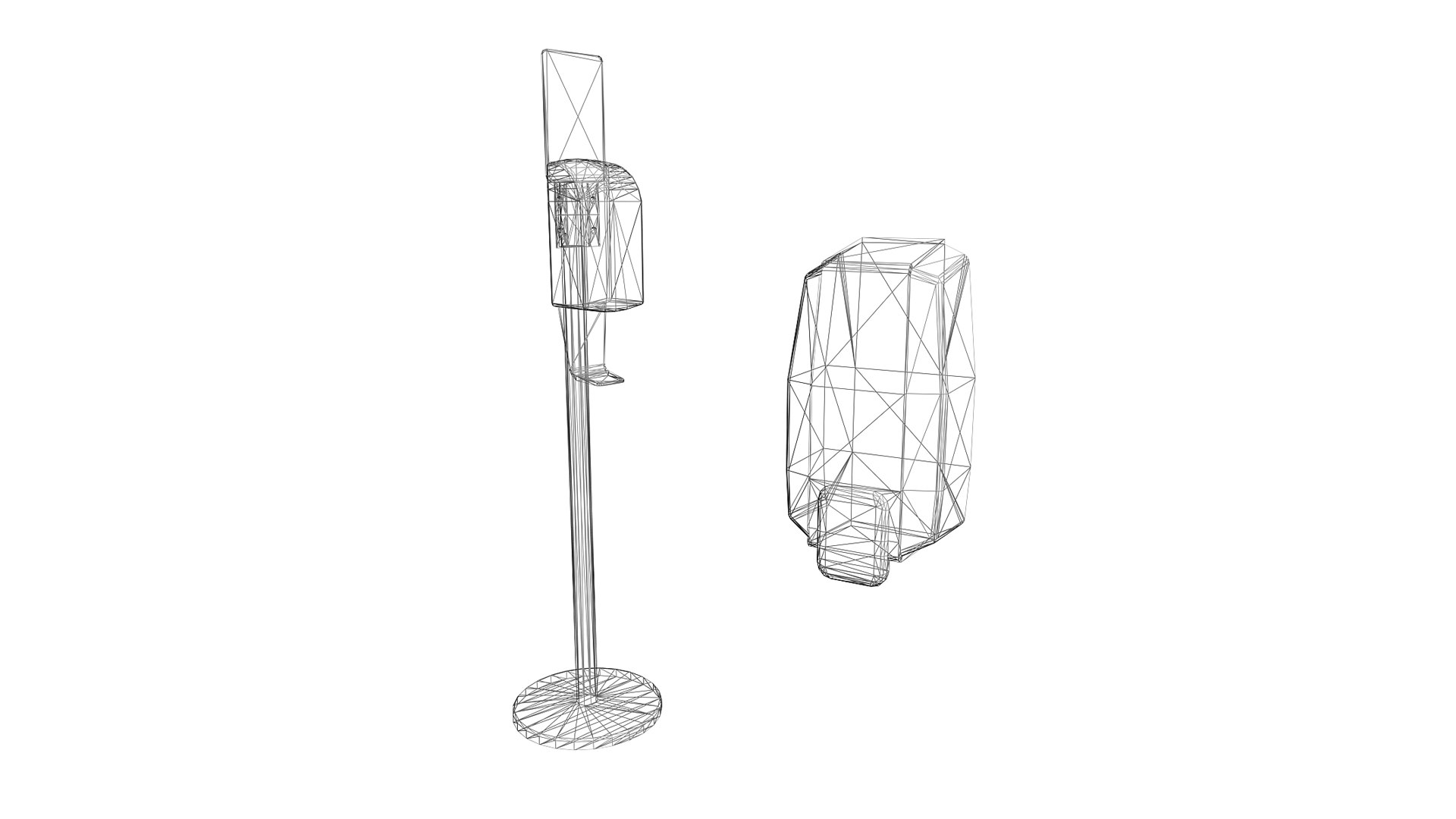 Hand Sanitizer Dispensers 3D Model - TurboSquid 1277370