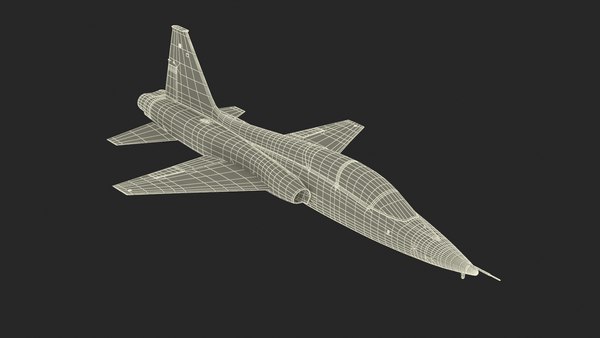 3D модель Учебно-тренировочный самолет T-38 Talon NASA Jet White ...