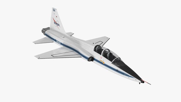 modelo 3d T-38 Talon NASA Trainer Jet White Interior simple ...