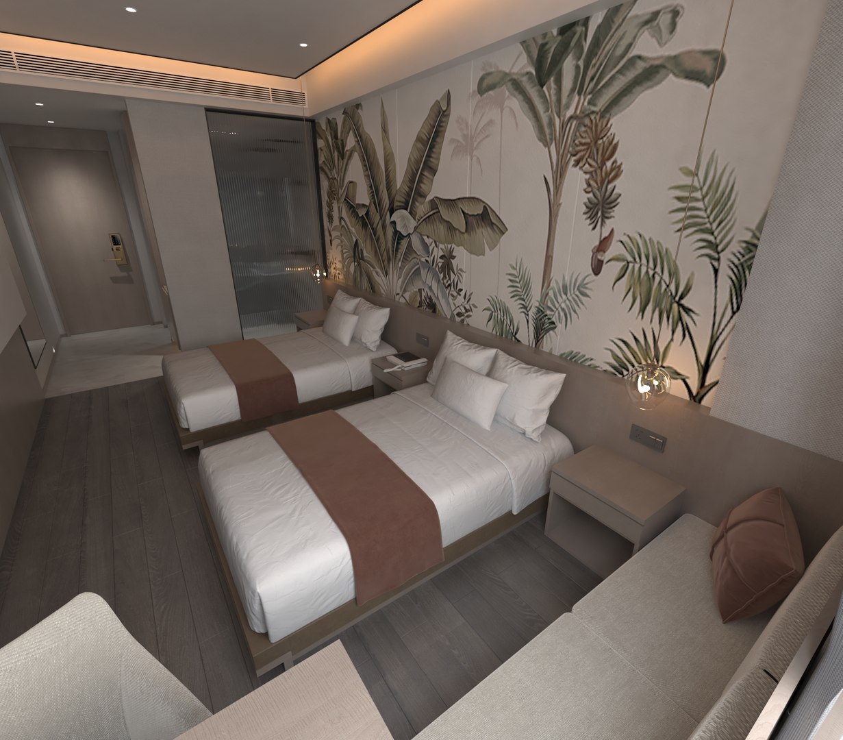 Hotel Standard Room Model - TurboSquid 1718791