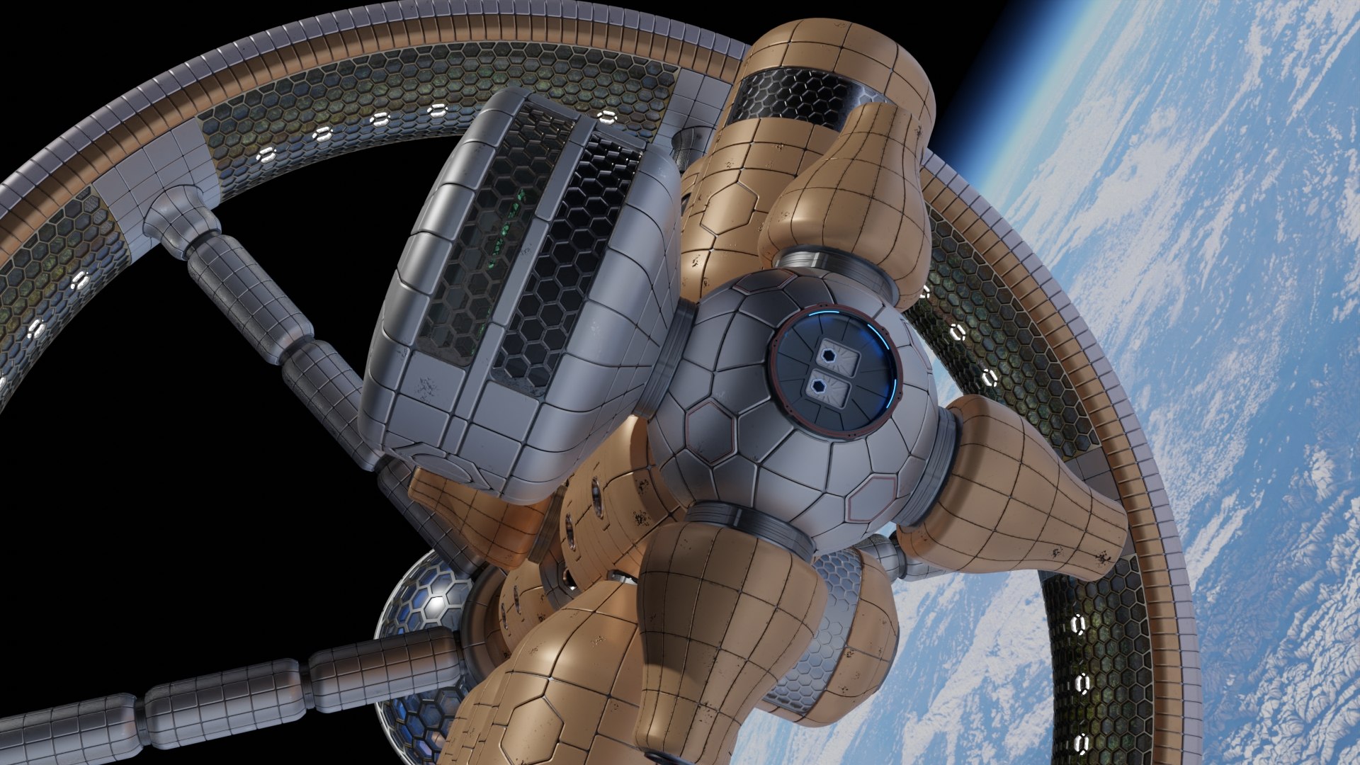 3D Model Artificial Gravity Space Ship - TurboSquid 2107728