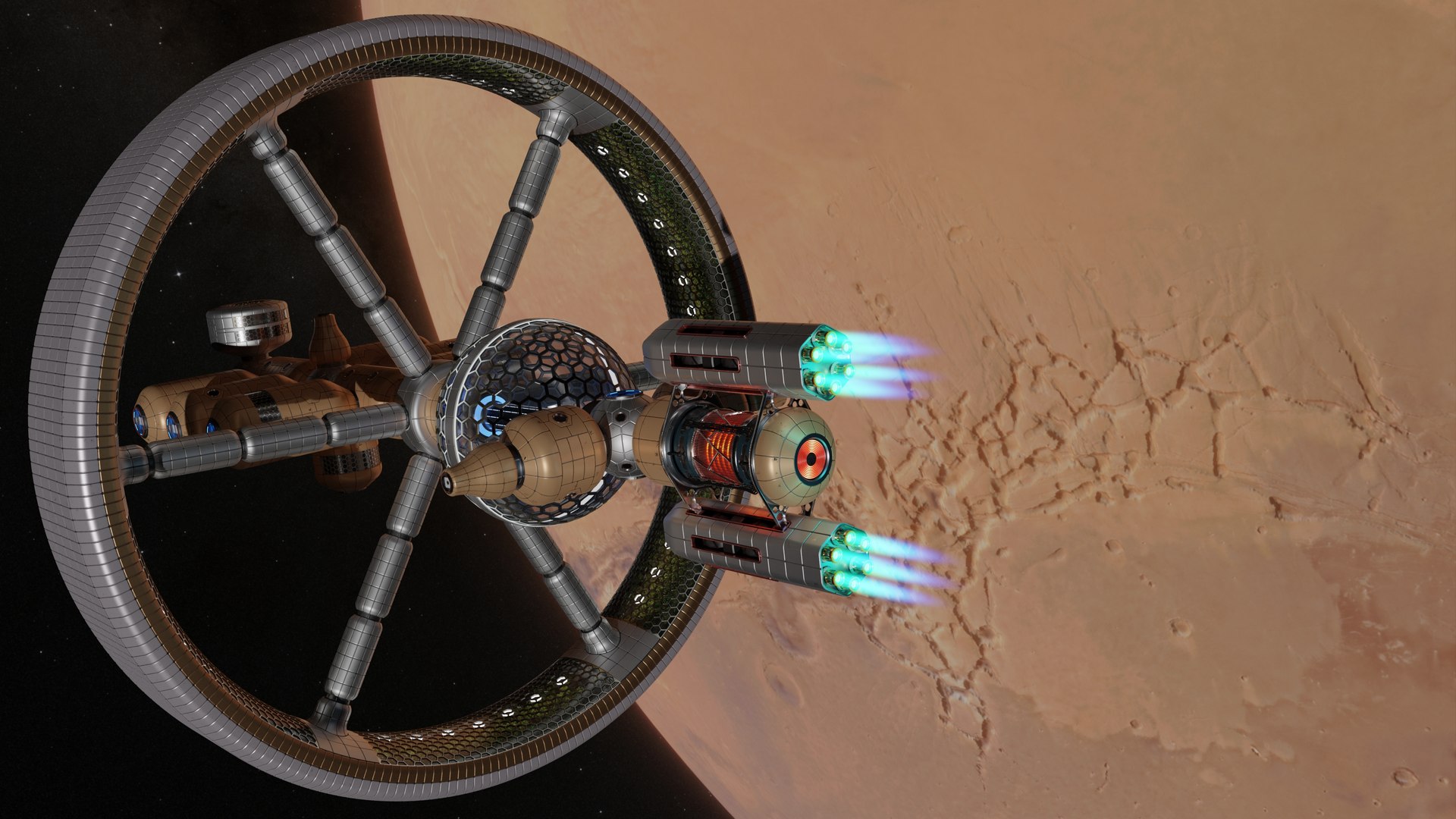3D Model Artificial Gravity Space Ship - TurboSquid 2107728 3D Model Artificial Gravity Space Ship - TurboSquid 2107728