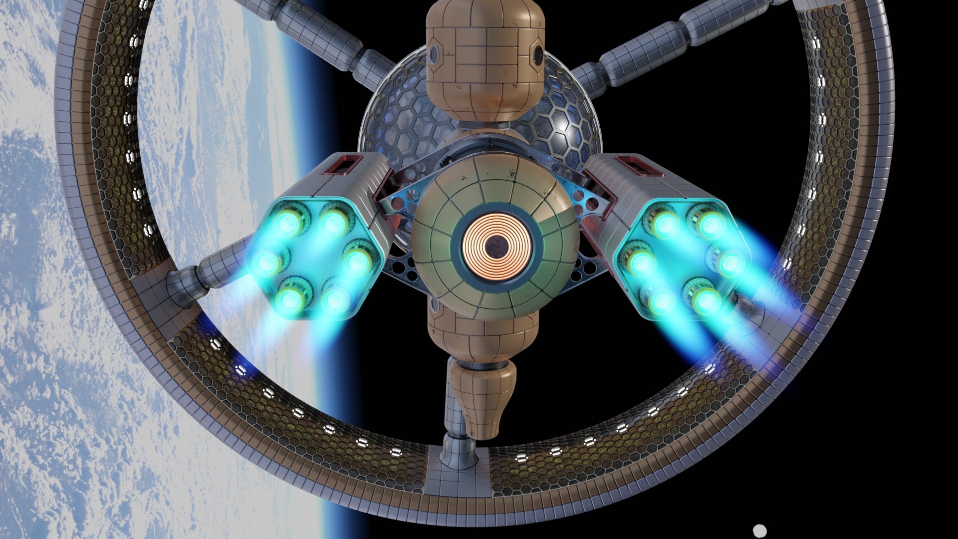 3D Model Artificial Gravity Space Ship - TurboSquid 2107728