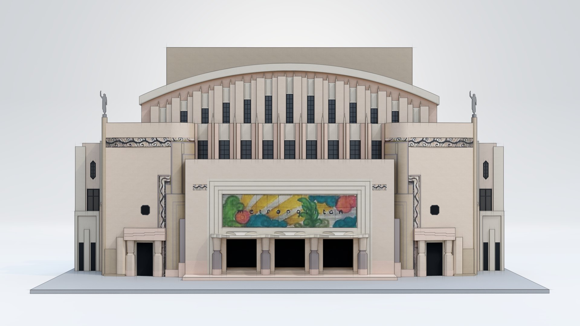 Manila Metropolitan Theater 3D Model - TurboSquid 2172964