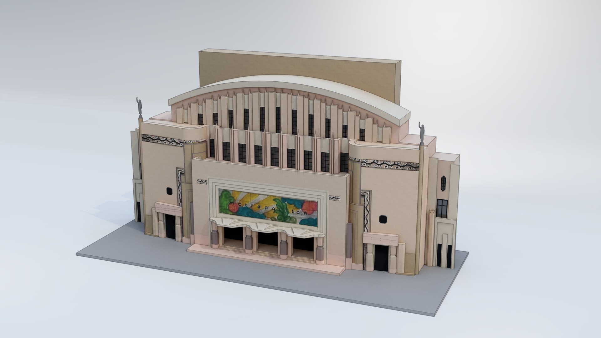 Manila Metropolitan Theater 3D Model - TurboSquid 2172964