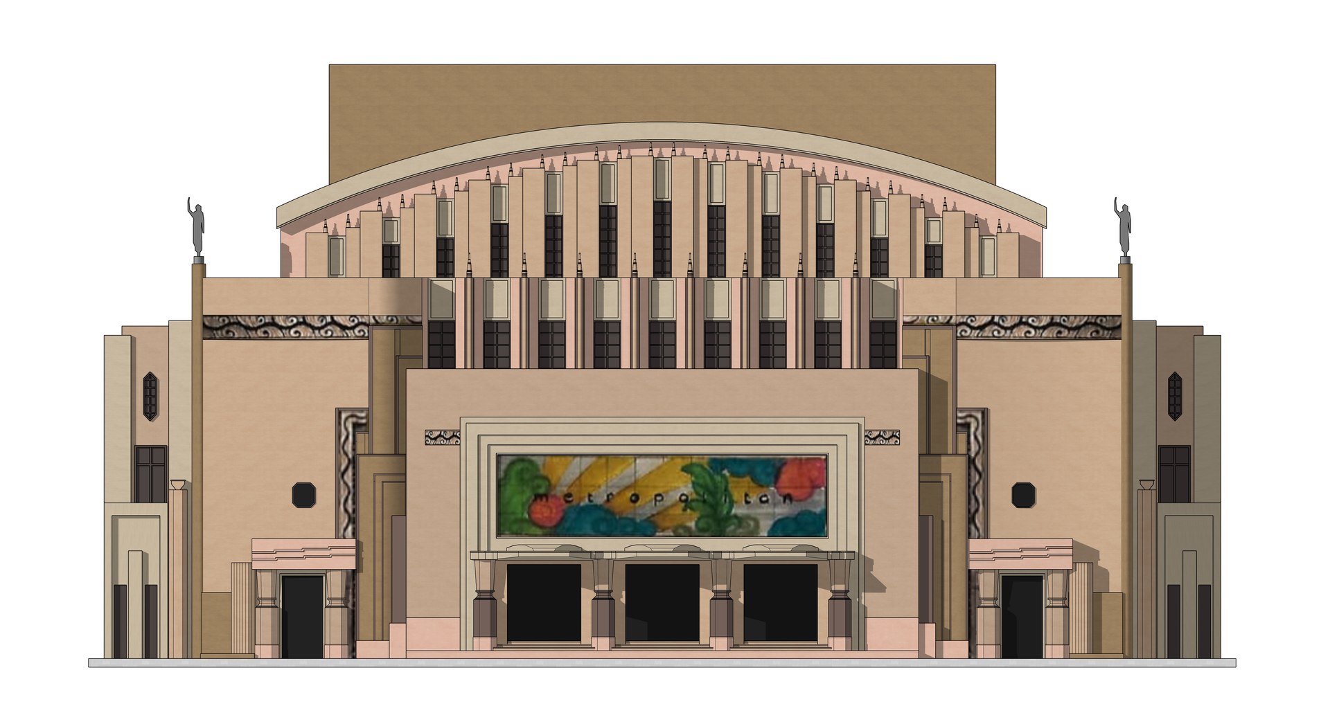 Manila Metropolitan Theater 3D Model - TurboSquid 2172964