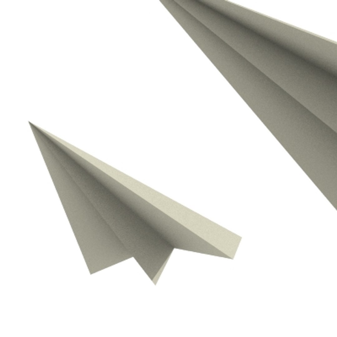 Paper Airplane Obj