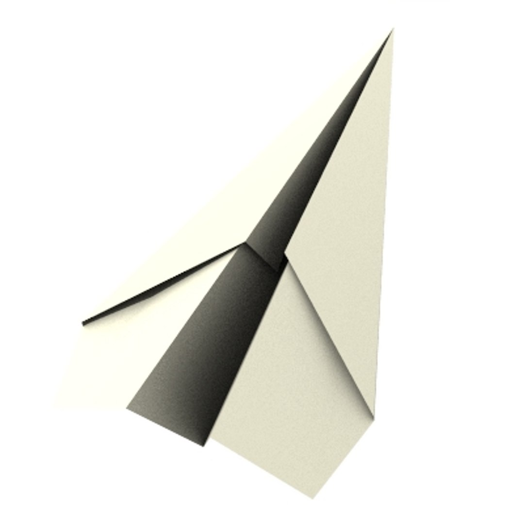 Paper Airplane Obj