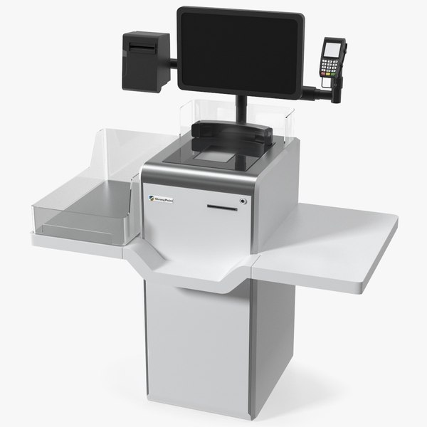 modelo 3d Sistema para Self Checkout StrongPoint Apagado - TurboSquid ...