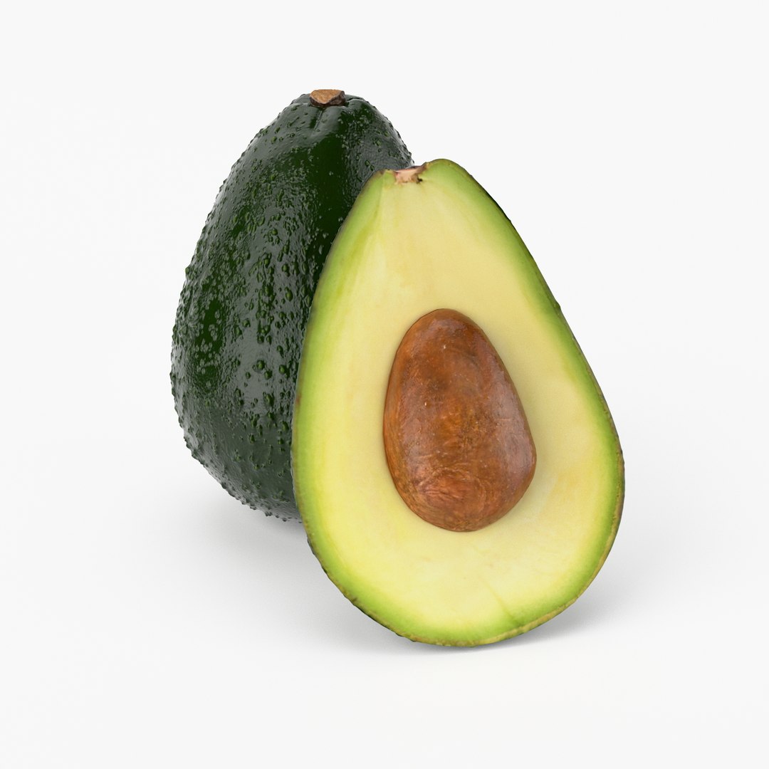 Realistic Avocado Fruit Real 3d Model