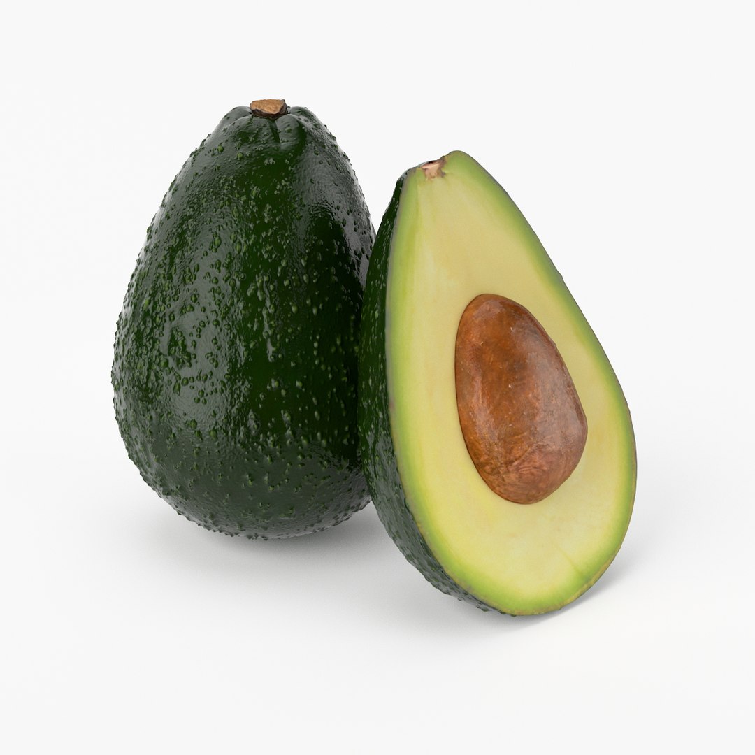 Realistic Avocado Fruit Real 3d Model