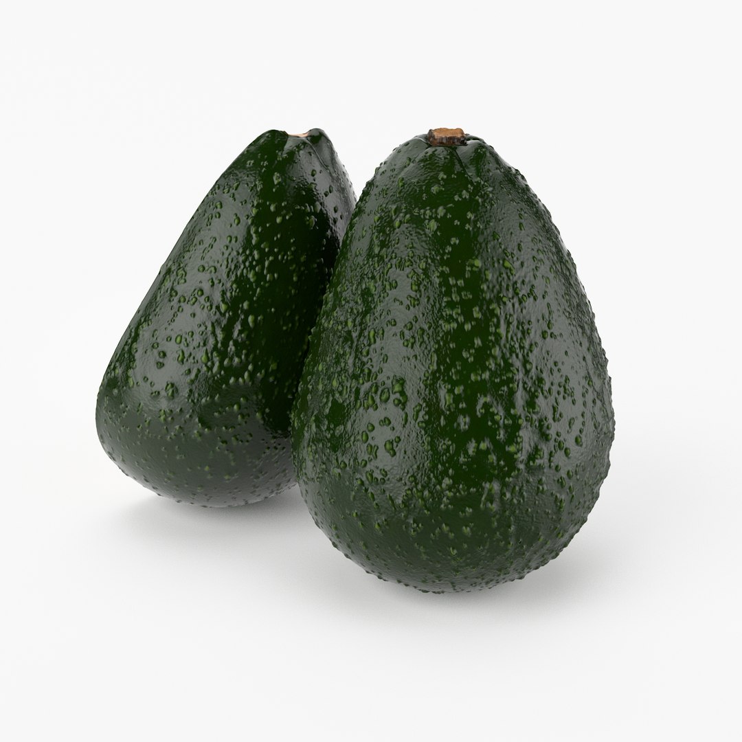 Realistic Avocado Fruit Real 3d Model