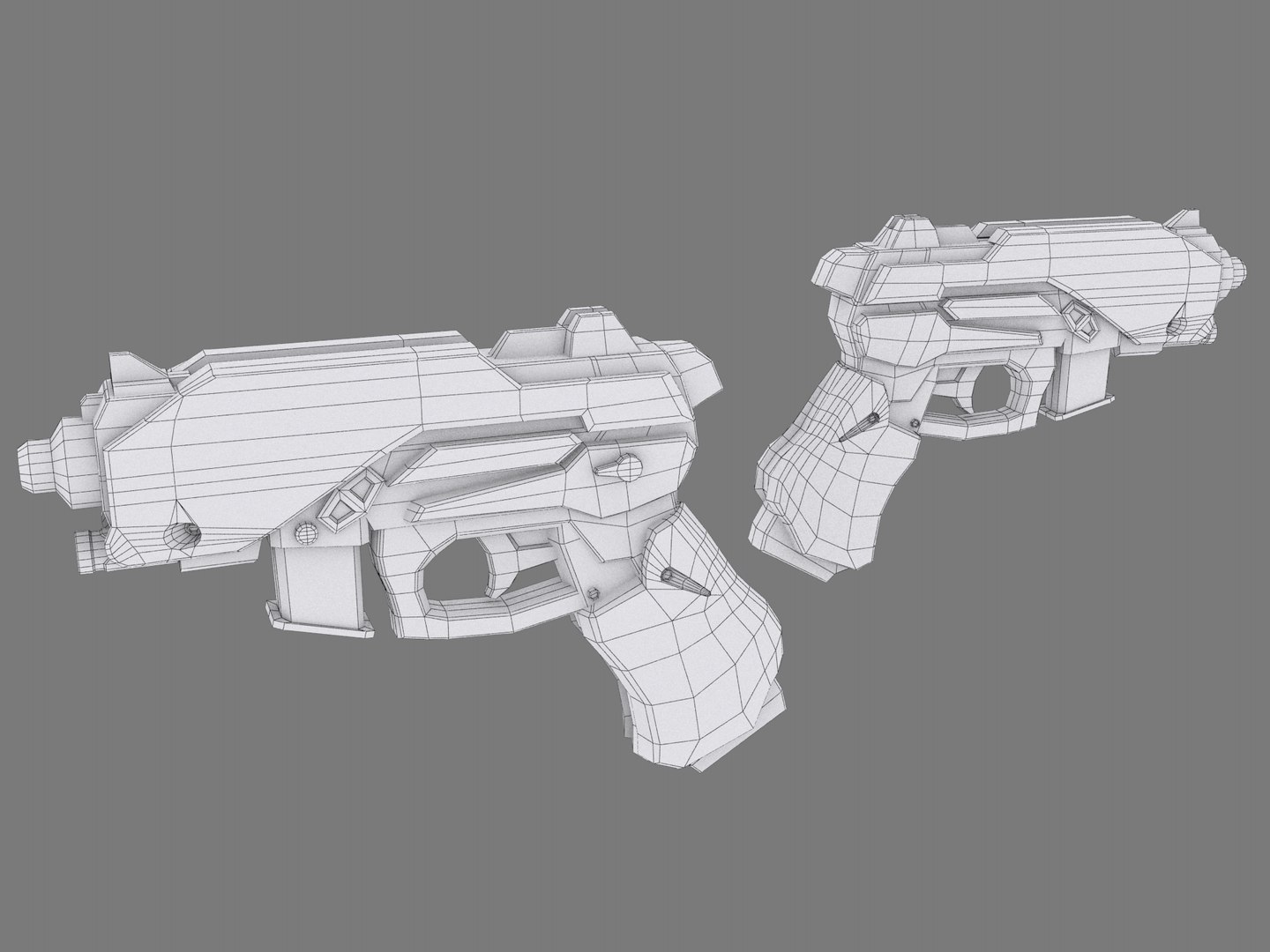 3D Stylized Sci-fi Laser Gun Model - TurboSquid 1469658
