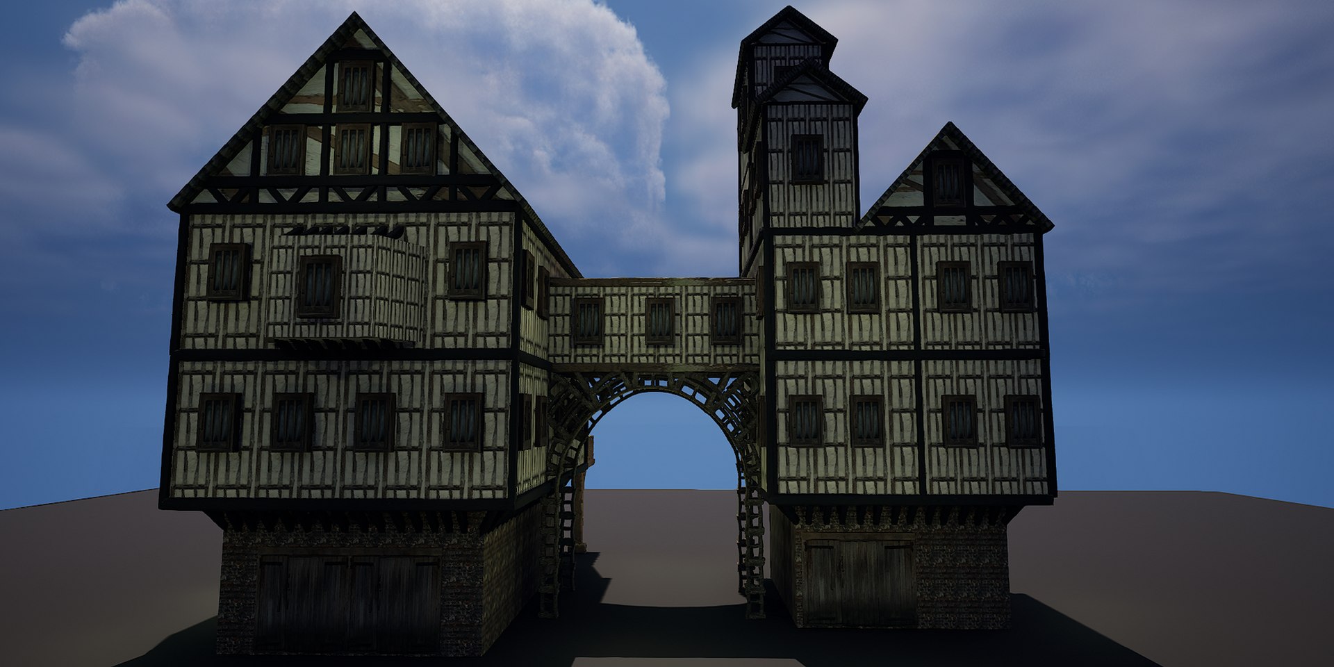 3D Fantasy Medieval Village Houses Highly Detailed Model - TurboSquid ...