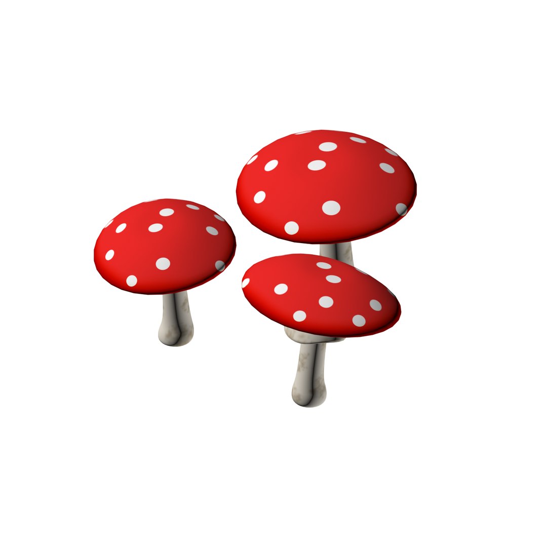 Cartoon Mushroom 3D - TurboSquid 1216710