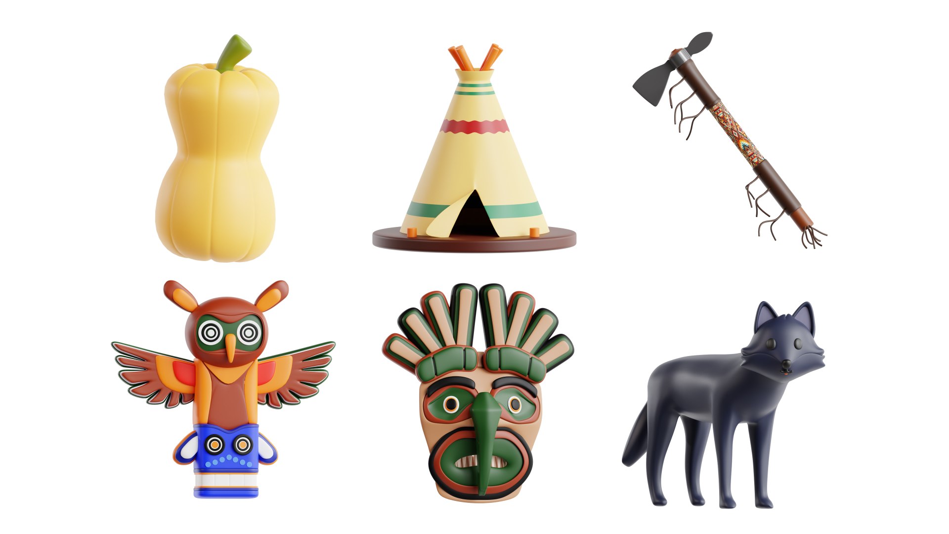 3D Native Americans 3D Collection - TurboSquid 2287476